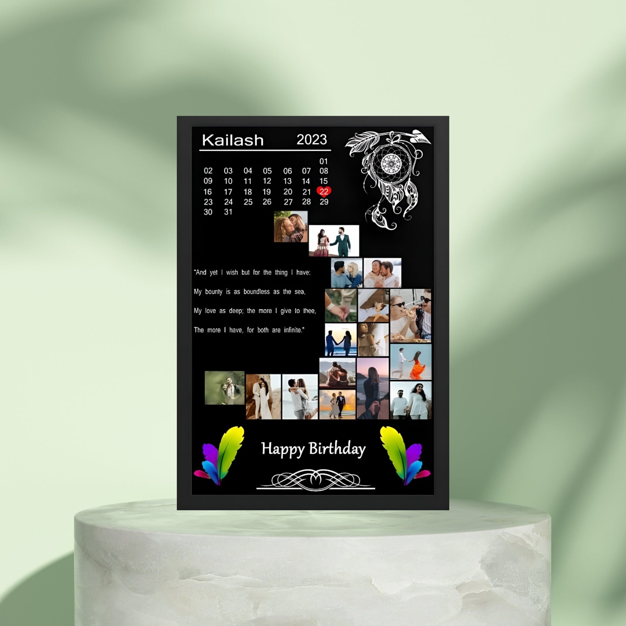 Birth day Frame – Design 2 – Gifts Mela
